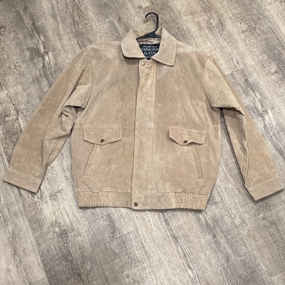 Maxam Brand | Jackets & Coats | Tan Maxam Brand Genuine Suede Leather ...